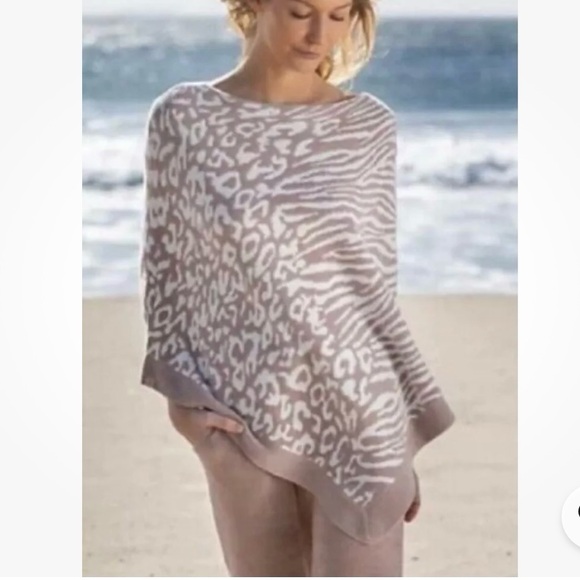 Barefoot Dreams | Sweaters | Barefoot Dreams Cozychic Ultra Lite Ocean Breeze Poncho In Faded ...